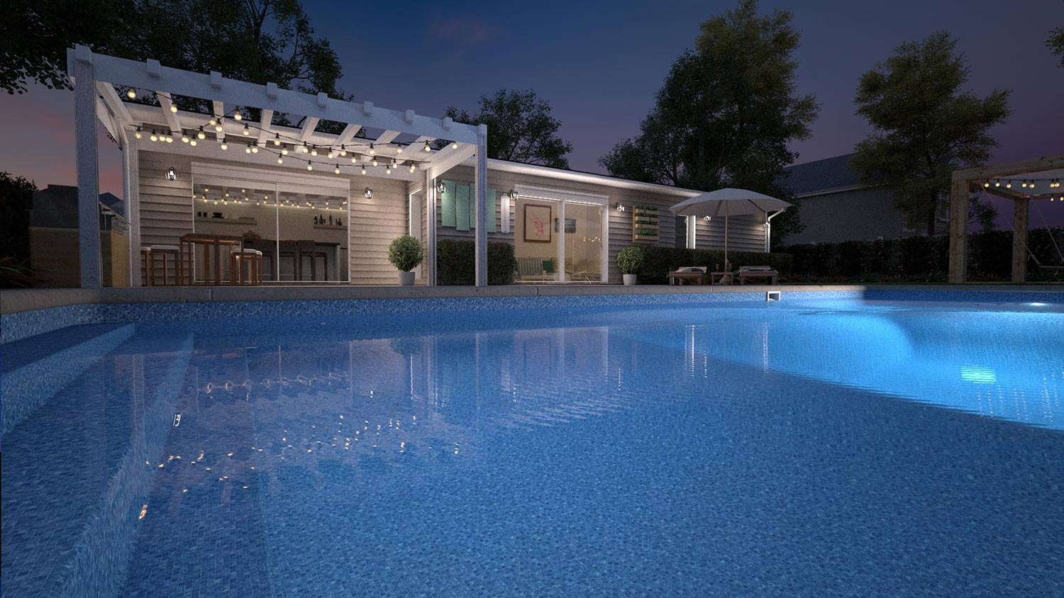 Blue Mosaic - Latham Pools - CA