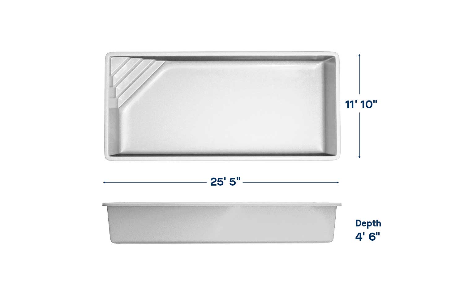 Delray 12' x 25' Model Pool | Latham Pool