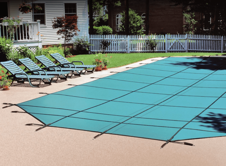 Solid & Mesh Winter Safety Pool Covers - Latham Pools - CA