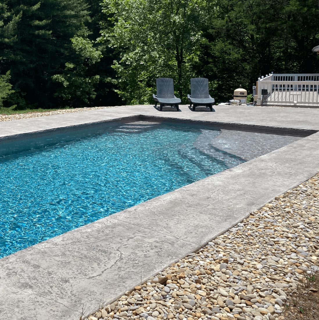 Inground Pool Coping & Decking - Latham Pools - CA
