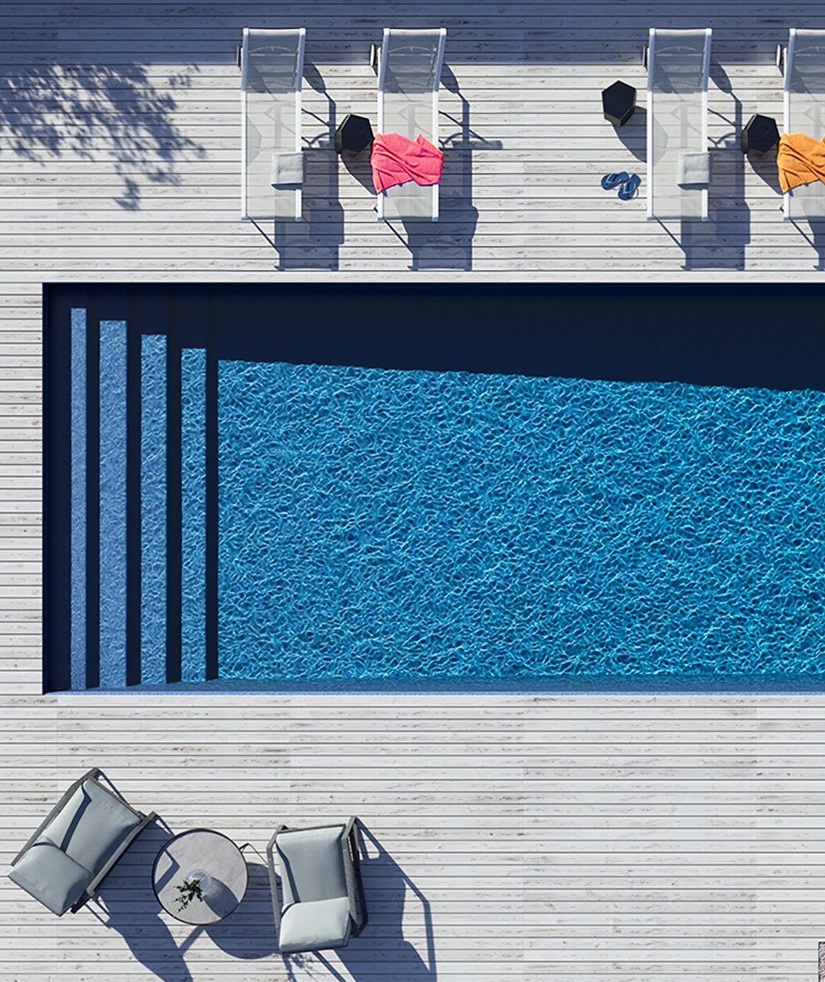 Astoria Pool Model: 15' 10" x 40' | Latham Pool