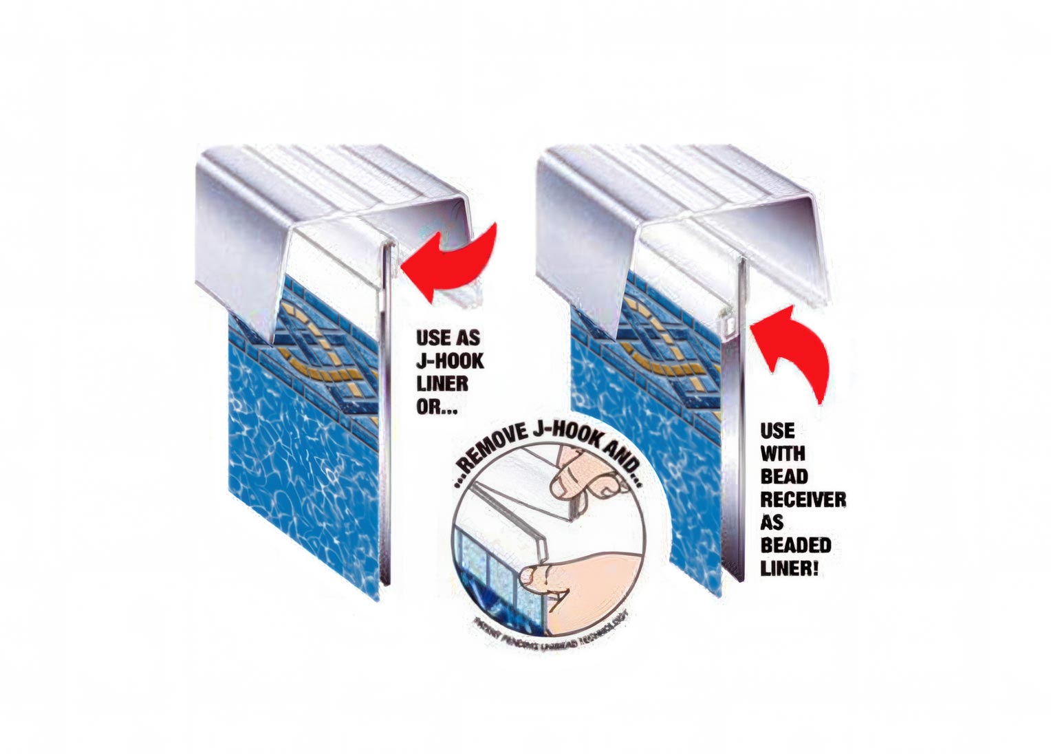 Above Ground Swimming Pool Liner Patterns - Latham Pools - CA