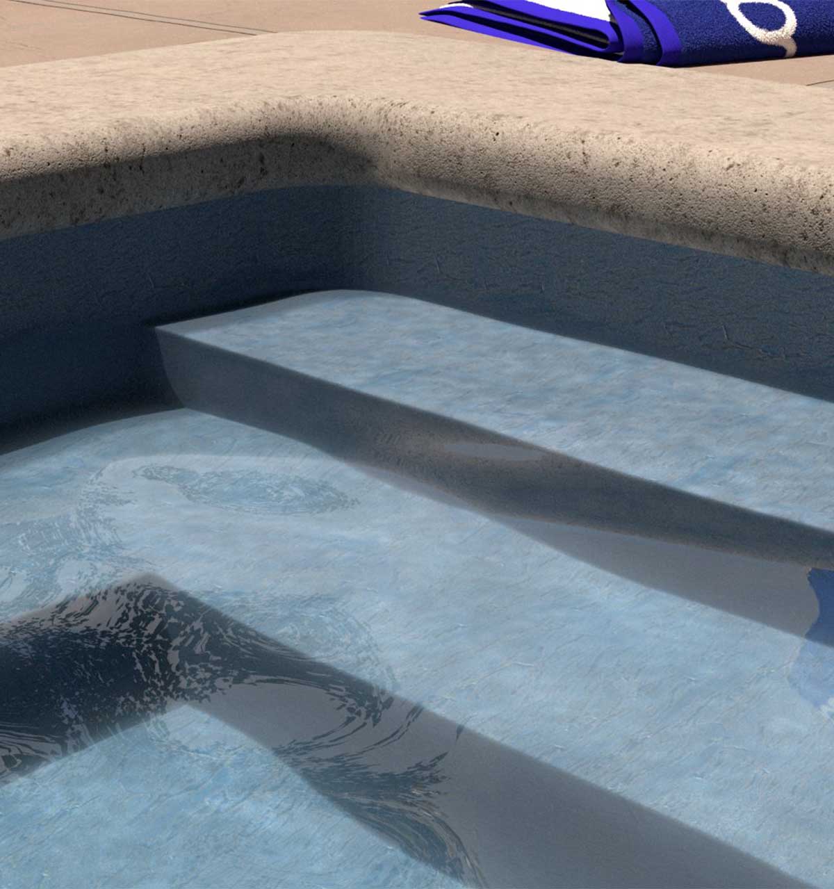 Blue Slate Pearl - Latham Pools - CA