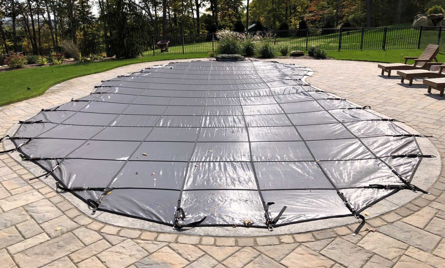 Solid & Mesh Winter Safety Covers - Latham Pools - CA